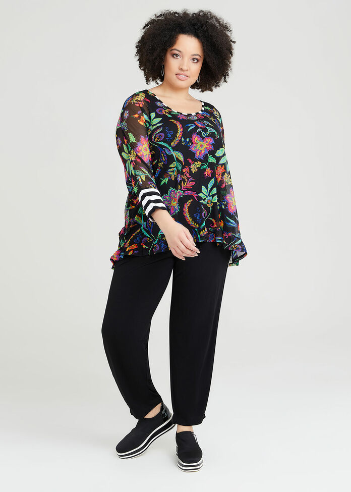 Shop Plus Size Mesh Floral Days Top, Multi | Taking Shape AU