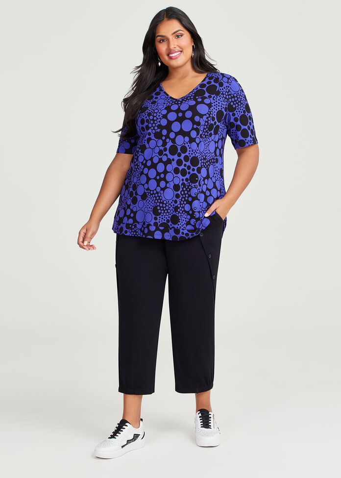 Shop Plus Size Natural Geo Spot Top, Multi | Taking Shape NZ