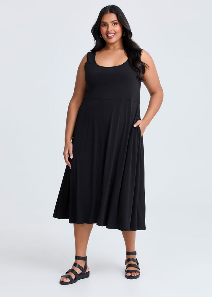 Shop Plus Size Elevate Layering Dress, Black | Taking Shape NZ
