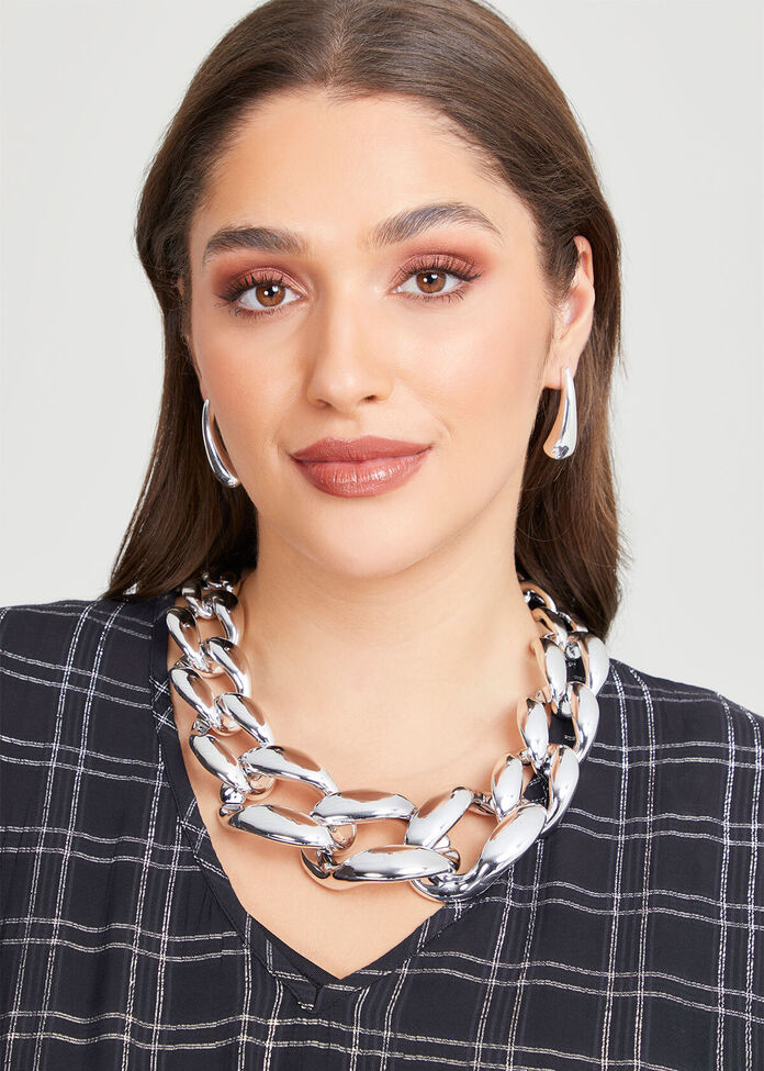 Shop Chunky Chain Necklace in Black | Accessories | Taking Shape NZ