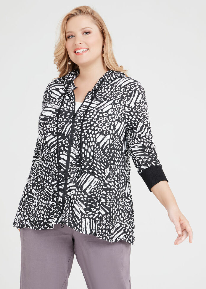 Shop Plus Size Bamboo Monochromatic Cardigan, Print | Taking Shape AU