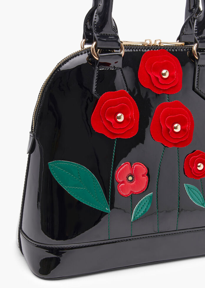 Shop Patent Poppy Classic Bag in Black | Accessories | Taking Shape AU