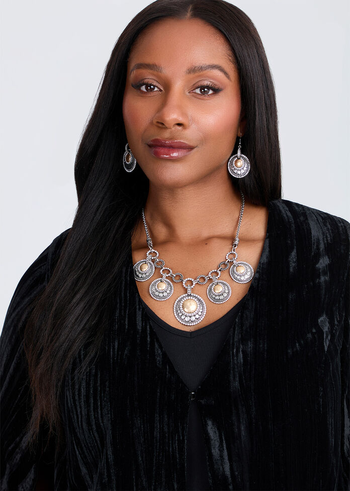 Shop Two Tone Disc Short Necklace in Multi | Accessories | Taking Shape AU
