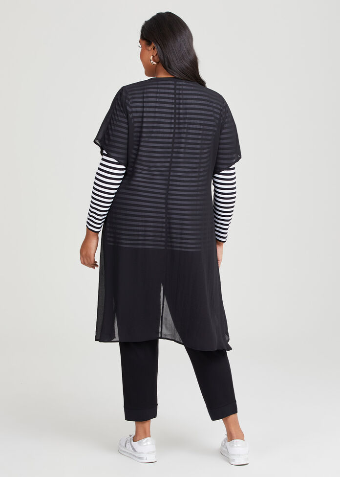 Shop Plus Size Chiffon Ada Layering Top in Black | Taking Shape AU