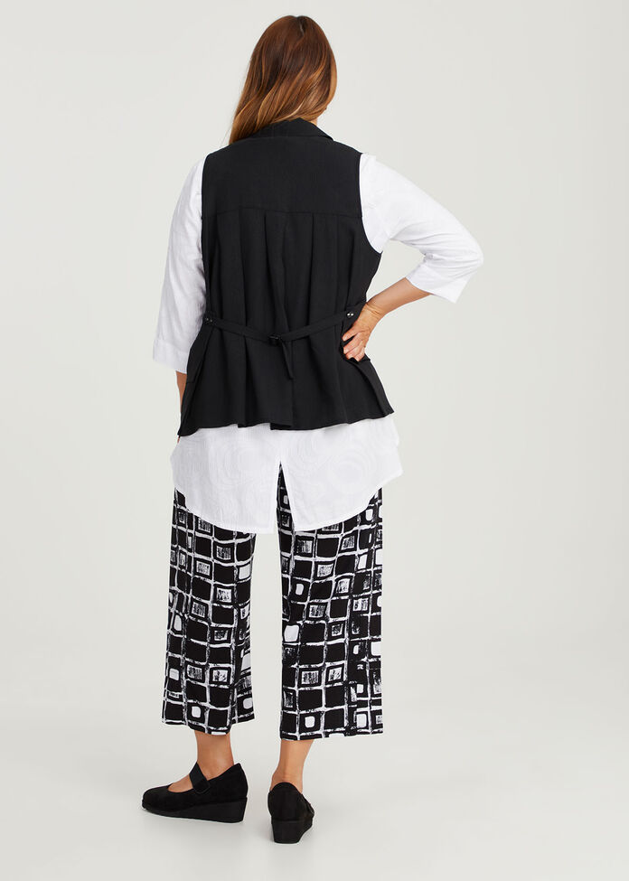 Shop Plus Size Drape Back Vest in Black | Taking Shape AU