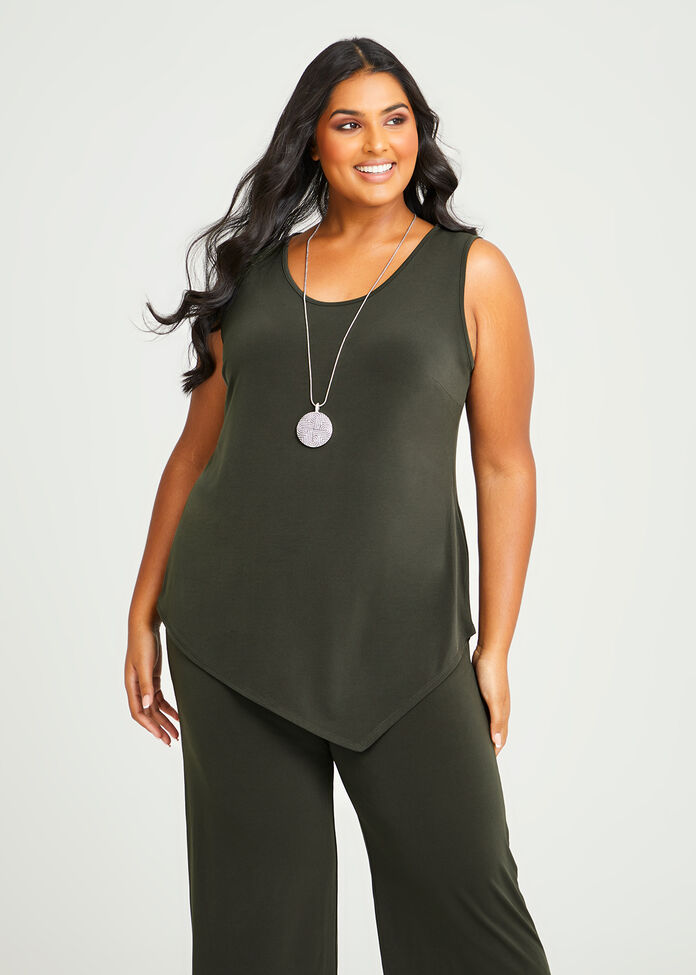 Shop Luna Mix Media Tank in Black in sizes 12 to 30 | Taking Shape AU