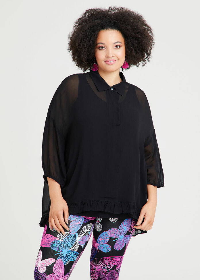 Shop Plus Size Natural Top, Black | Taking Shape AU