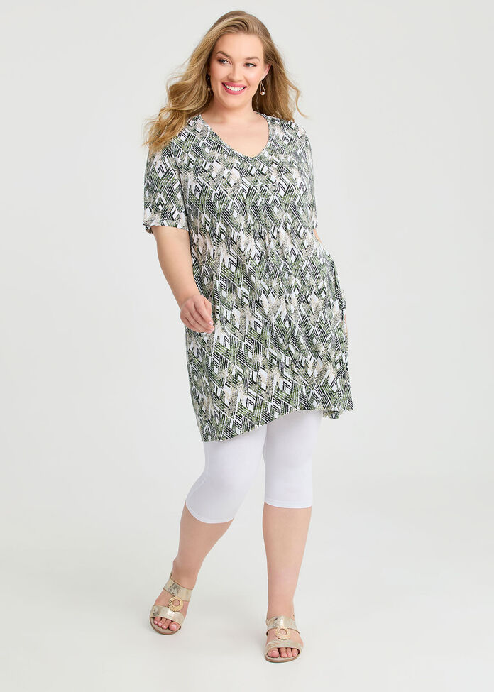 Shop Plus Size Print Short Sleeve Tunic, Print | Taking Shape AU