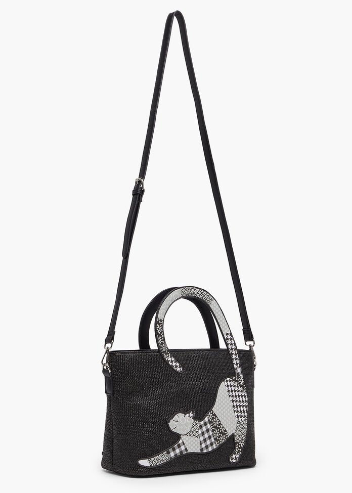 Shop Stretching Cat Classic Bag in Black | Accessories | Taking Shape AU