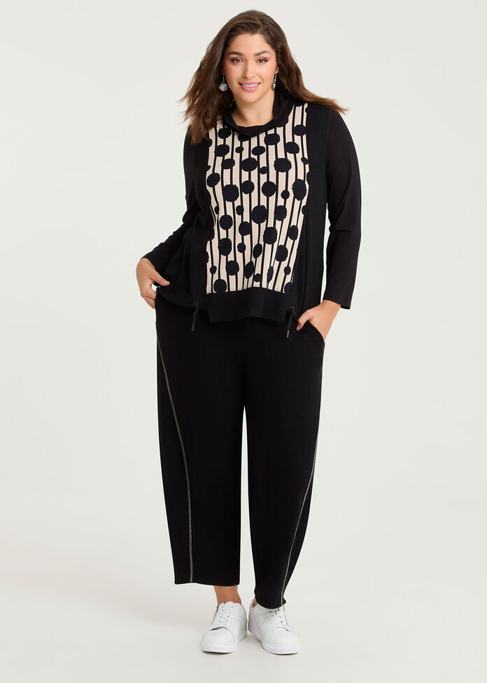 Shop Plus Size Natural Becca Spliced Spot Top, Print | Taking Shape AU