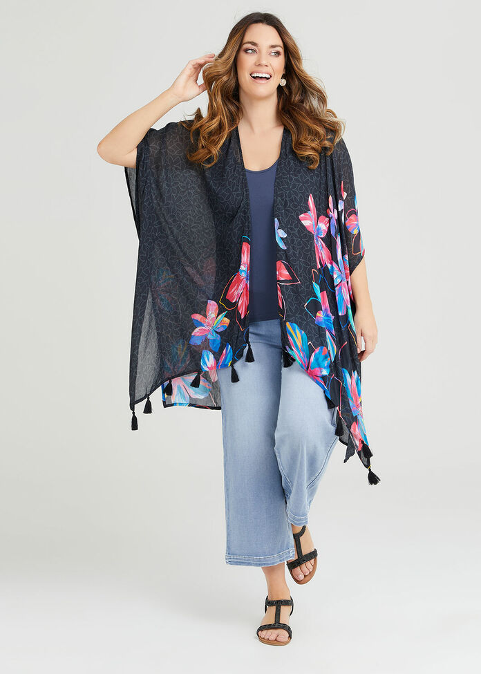 Shop Watercolour Flower Cape in Multi | Accessories | Taking Shape AU