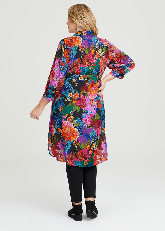 Shop Plus Size Natural Wildflower Shirt Dress, Multi | Taking Shape AU