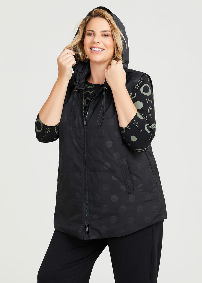Shop Plus Size Reversible Essential Puffer Vest, Black | Taking Shape AU