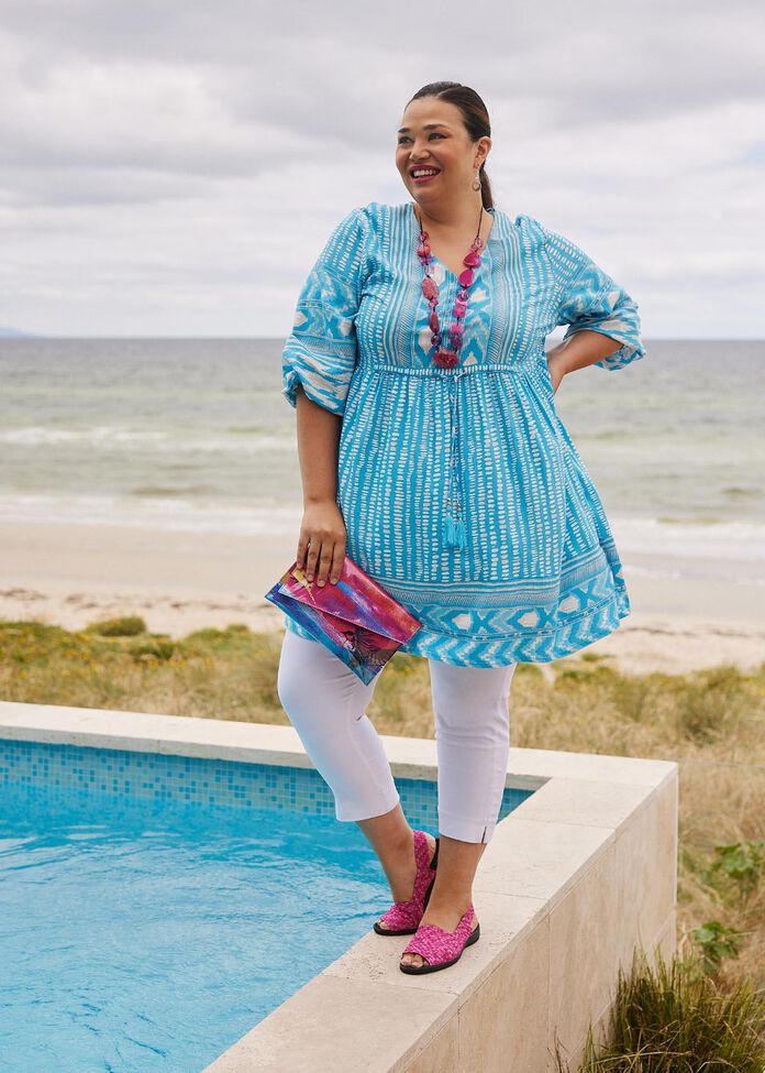 Shop Plus Size Natural Free Spirit Tunic, Multi | Taking Shape AU
