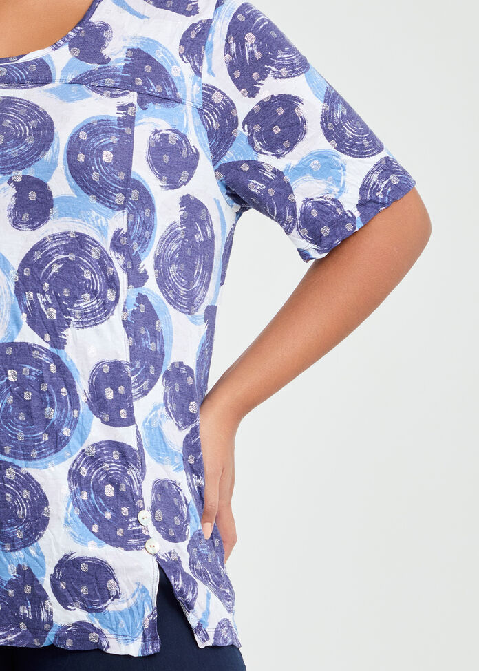 Shop Plus Size Bamboo Indigo Spot Top, Spots | Taking Shape NZ