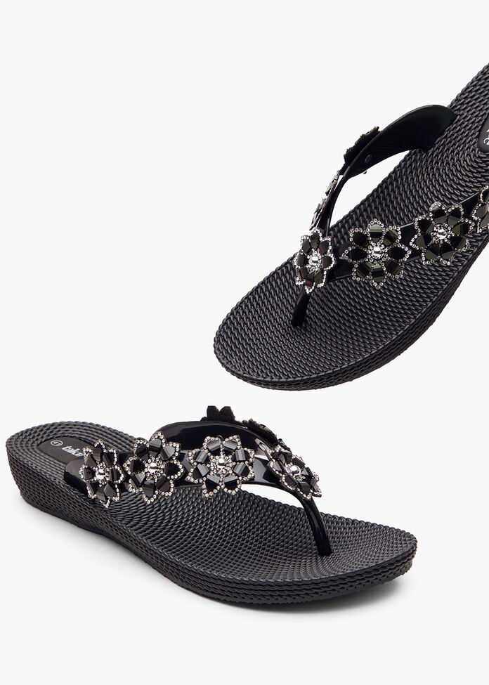 Shop Flower Bling Flip Flops | Comfortable Shoes | Taking Shape AU