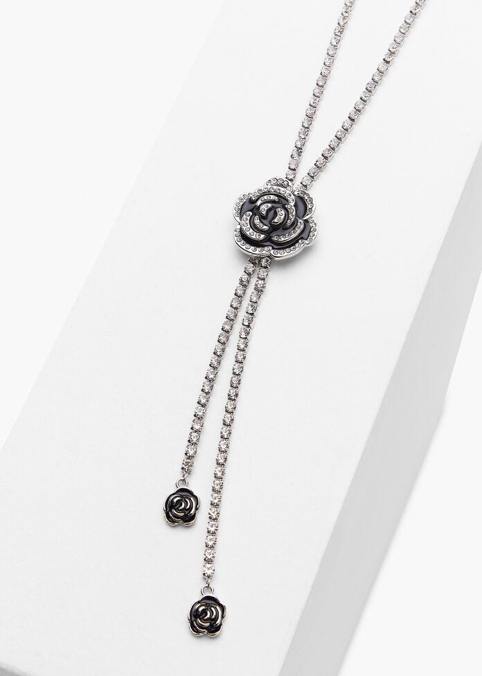 Shop Diamonte Rose Lariat | Accessories | Taking Shape AU