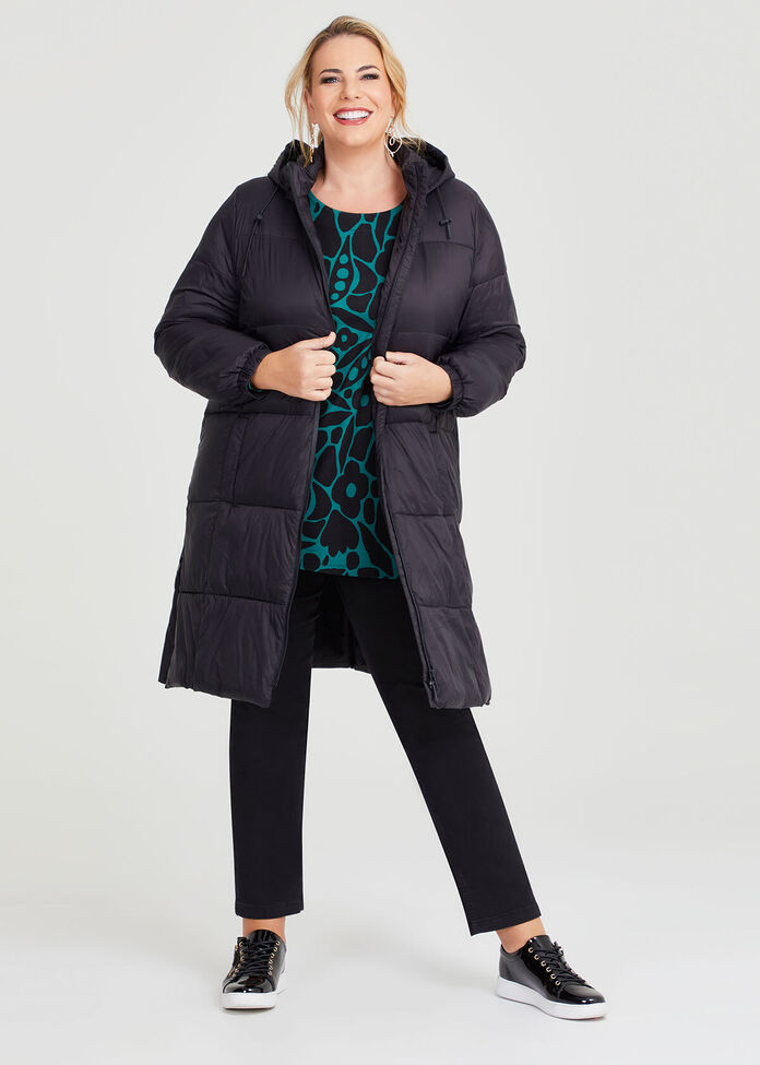 Shop Plus Size Bamboo Ponte Botanical Top Green Taking Shape Au