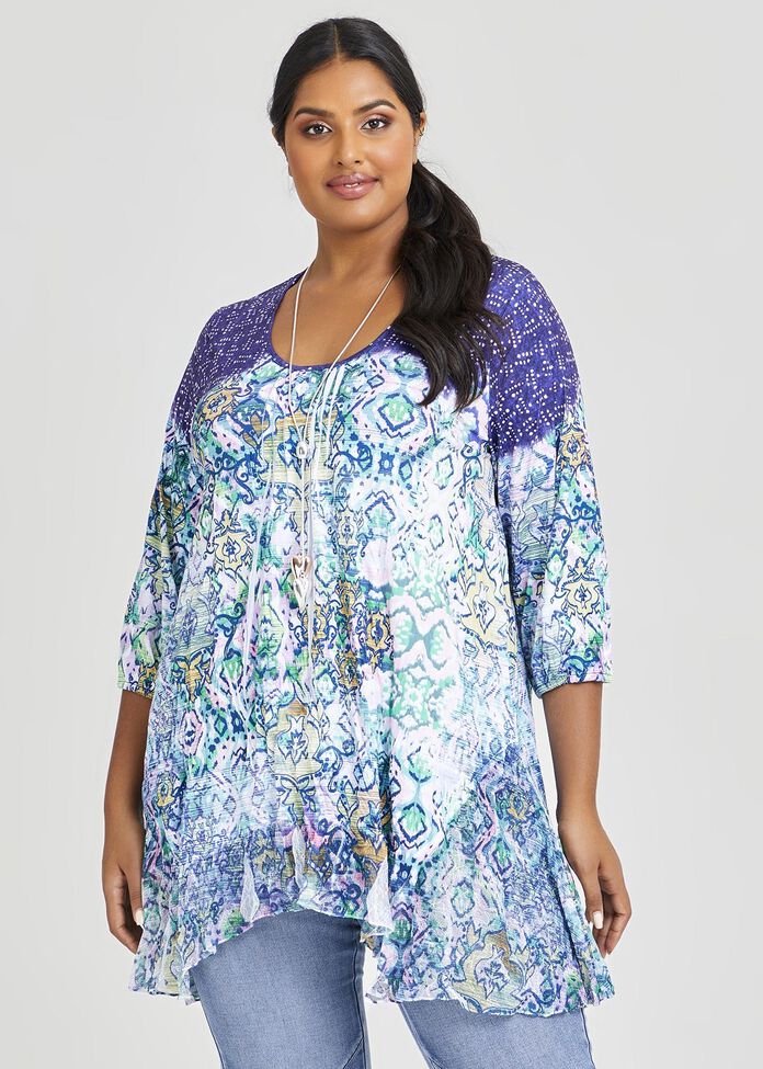 Shop Plus Size Batik Tunic, Print | Taking Shape AU