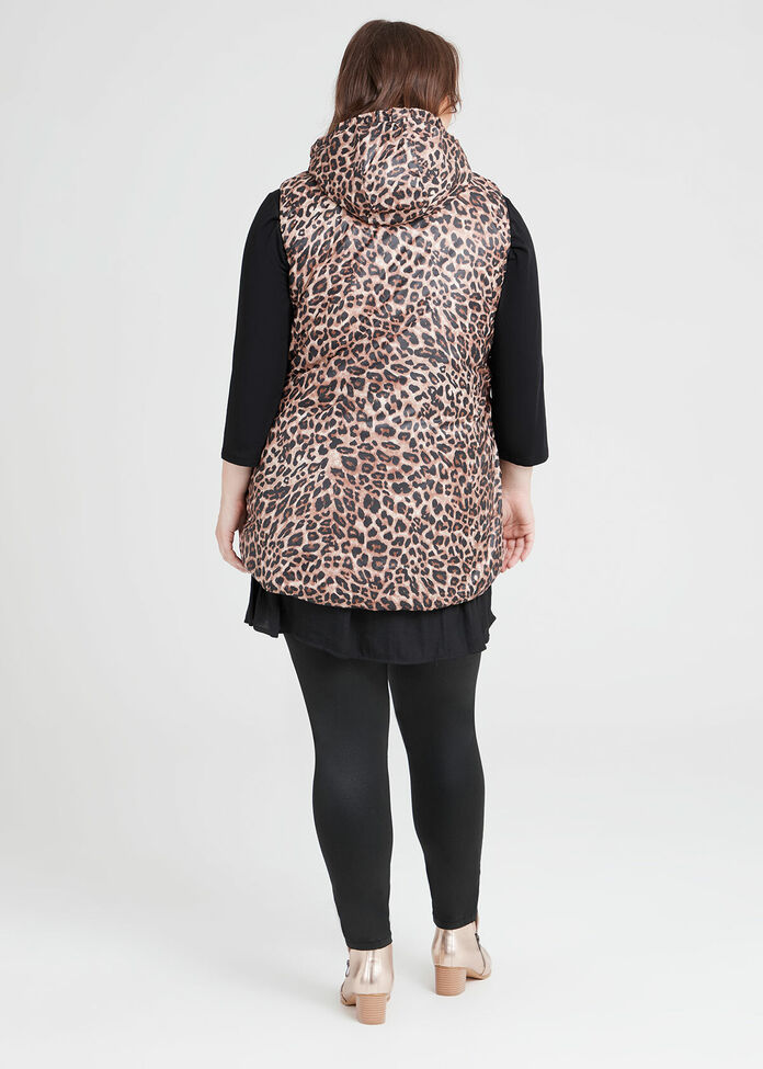 Shop Plus Size Reversible Chloe Puffa Vest, Black | Taking Shape AU