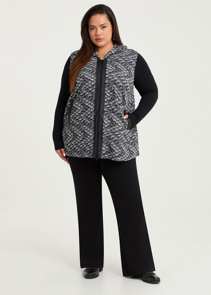 Shop Plus Size Dot Jacquard Knit Vest, Black | Taking Shape AU