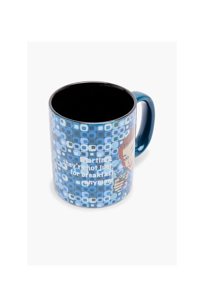 Shop Retro Lady Mug in Blue | Accessories | Taking Shape AU
