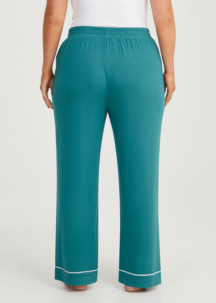 Plus Size Women's Soft Touch Pyjama Pant Teal | Taking Shape NZ