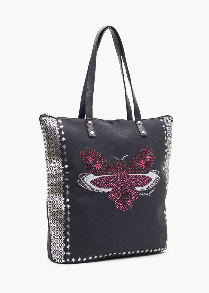 Shop Glitter Bug Tote Bag in Black | Accessories | Taking Shape AU