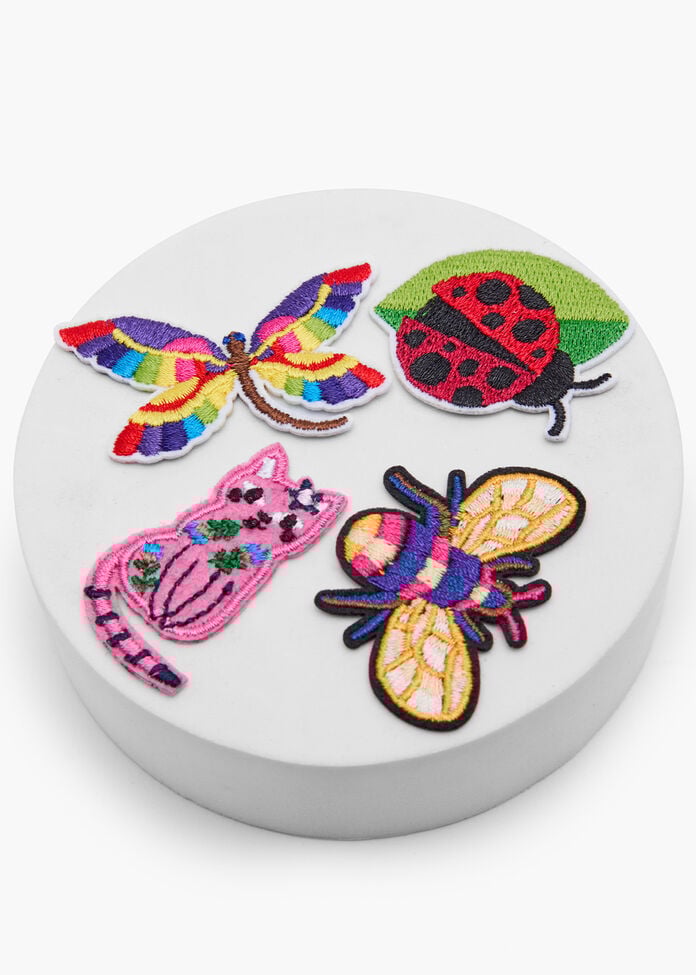 Shop Set of 4 Multi Iron Patches in Multi | Accessories | Taking Shape AU