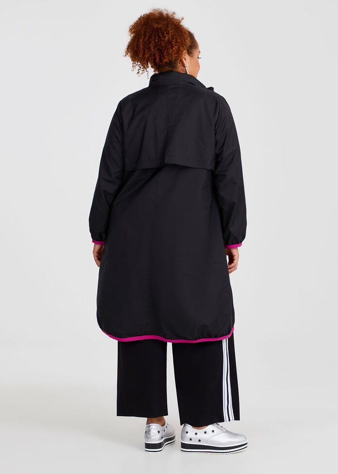 Shop Plus Size Reversible Shower Resist Viv Jacket, Purple | Taking ...