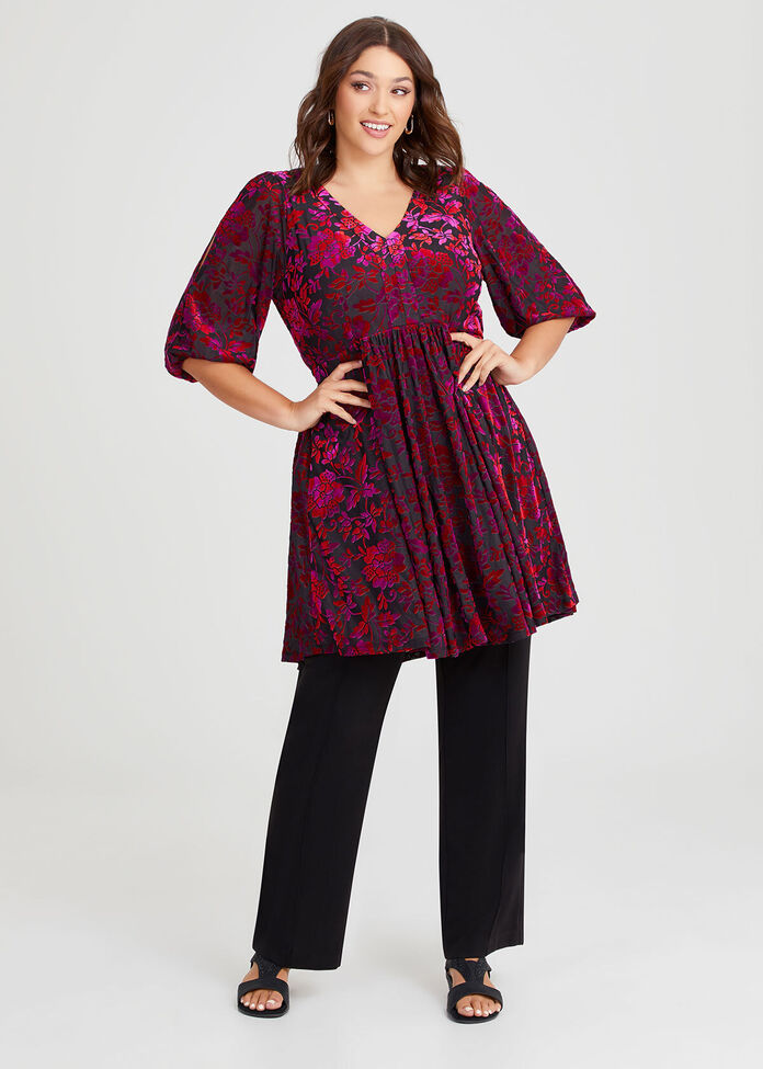Shop Plus Size Byzantine Split Sleeve Tunic, Red | Taking Shape AU