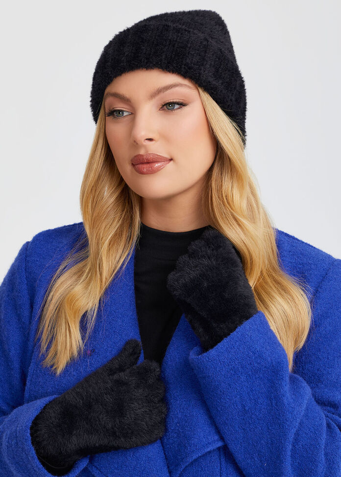 Shop Fuzzy Beanie in Black | Accessories | Taking Shape AU