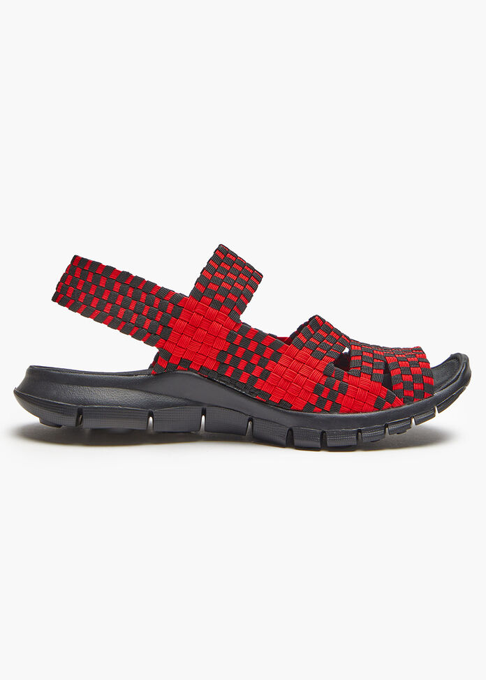 Shop Red Woven Stretch Flexible Sandal | Comfortable Shoes | Taking ...