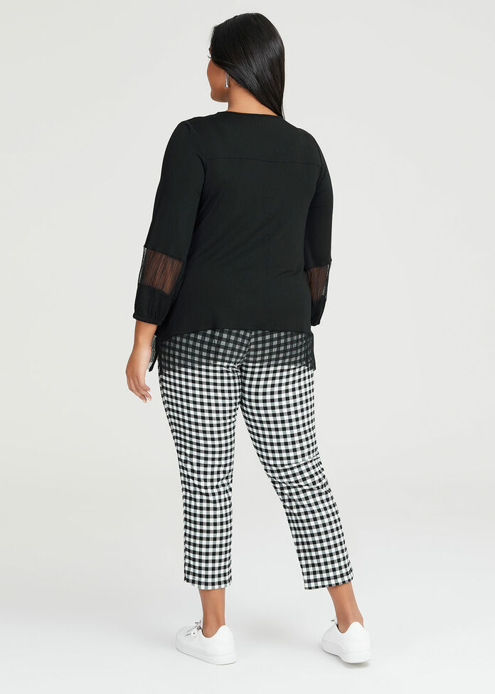 Shop Plus Size Bamboo Coco Contrast Top, Blue | Taking Shape AU