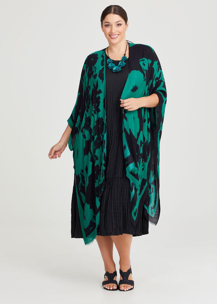 Shop Colomba Cape Kimono in Green | Accessories | Taking Shape UK
