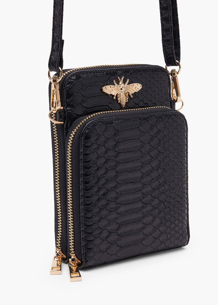 Shop Bee Phone Crossbody Bag in Black | Accessories | Taking Shape AU