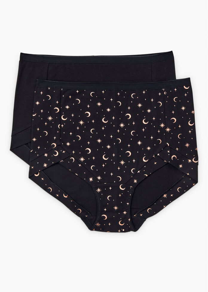 Shop Plus Size 2Pk Eco Cotton Night Sky Briefs, Multi | Taking Shape AU