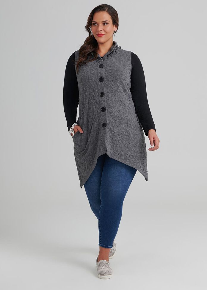 Shop Time Out Vest in Grey, Sizes 12-30 | Taking Shape AU