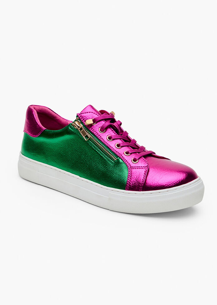 Shop Multi Coloured Metallic Multi Sneaker | Comfortable Shoes | Taking ...