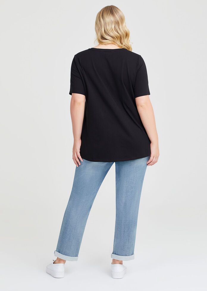 Shop Plus Size Cotton Xmas Gingerbread T-shirt, Black | Taking Shape AU