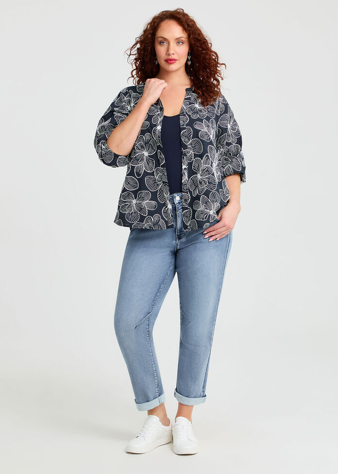 Shop Plus Size Cotton Handcraft Floral Top, Floral | Taking Shape NZ