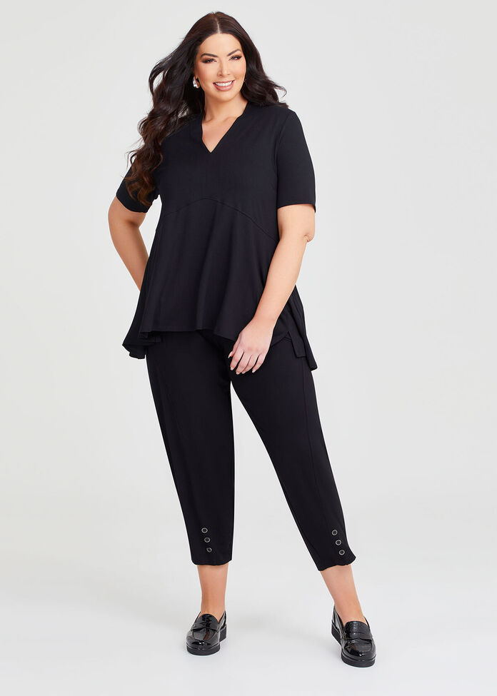 Shop Plus Size Bamboo Olivia Top, Black | Taking Shape NZ