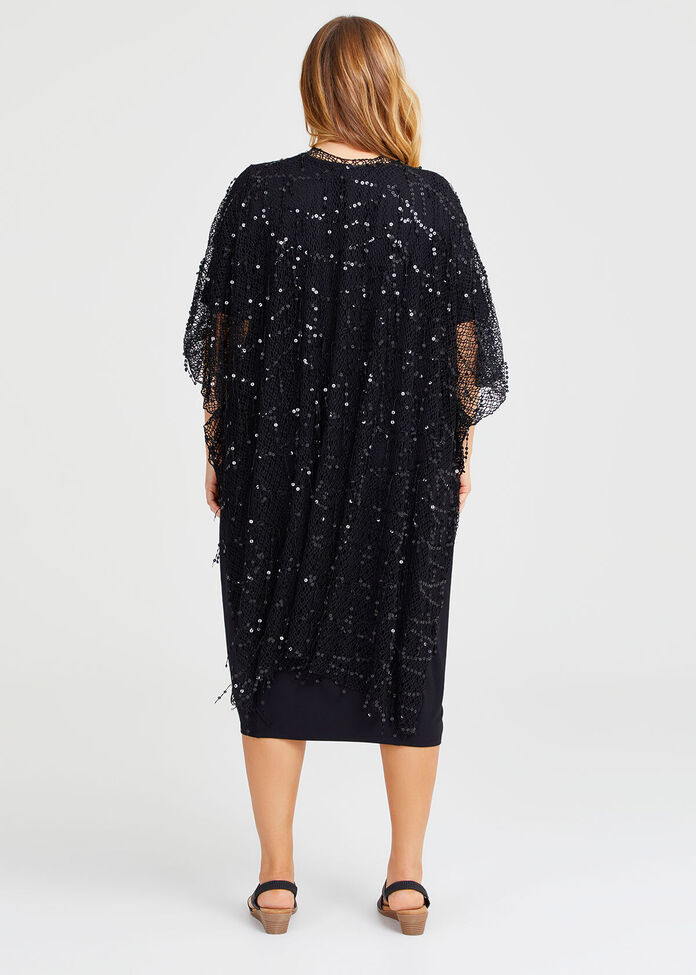 Shop Sequin Cape in Black | Accessories | Taking Shape NZ