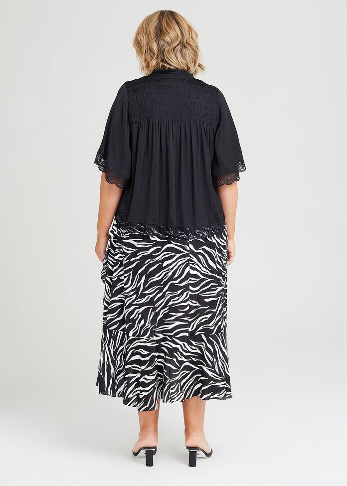 Shop Plus Size Luxe Harlow Shirring Top in Black | Taking Shape AU