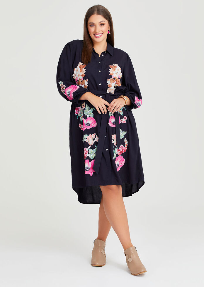 Shop Plus Size Natural Bouquet Patchwork Shirt, Multi | Taking Shape AU