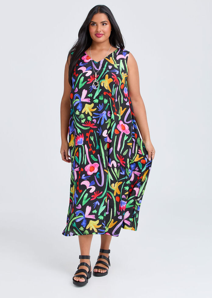 Shop Plus Size Natural Trinity Maxi Dress, Floral | Taking Shape AU