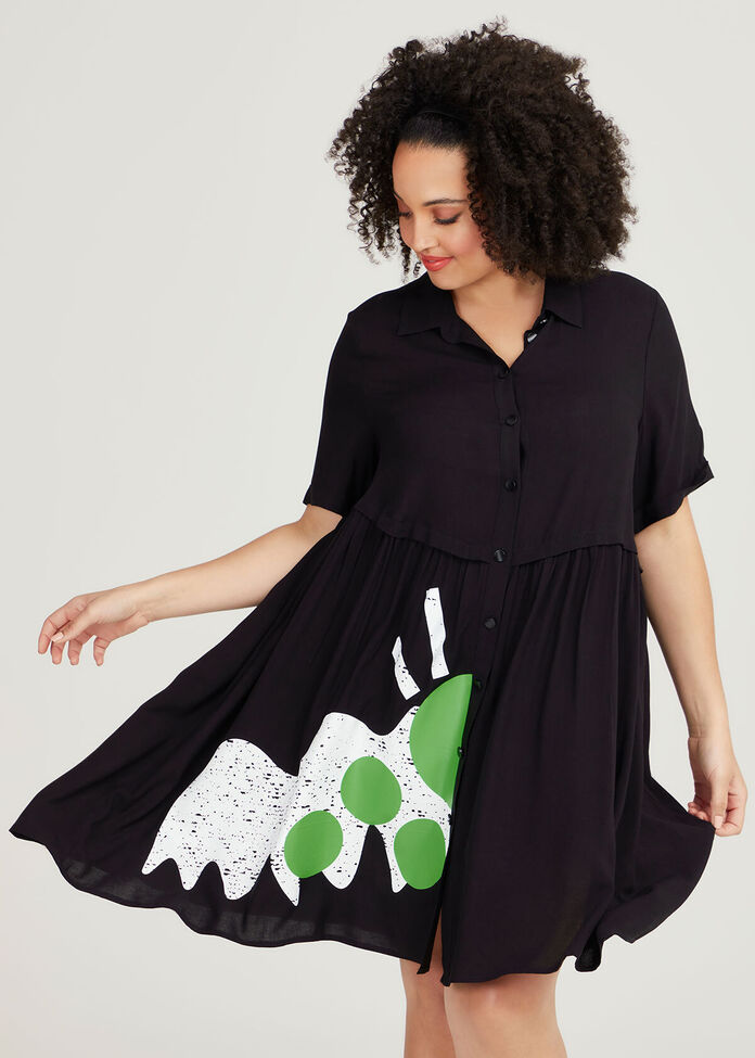 Shop Plus Size Bamboo Lime Light Tier Shirt in Multi | Taking Shape NZ