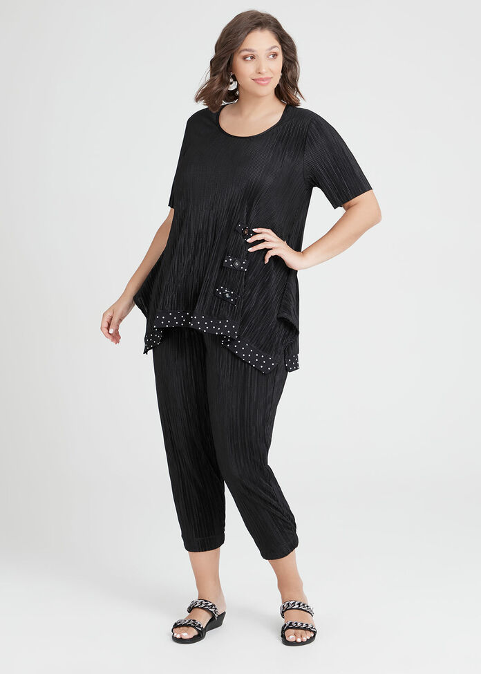 Shop Plus Size Pretty Pleats Top, Black | Taking Shape AU