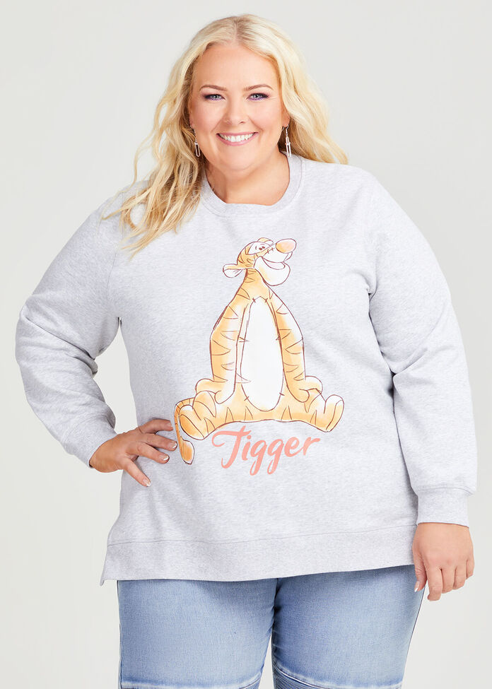 Shop Plus Size Tigger Sweatshirt, Black | Taking Shape NZ
