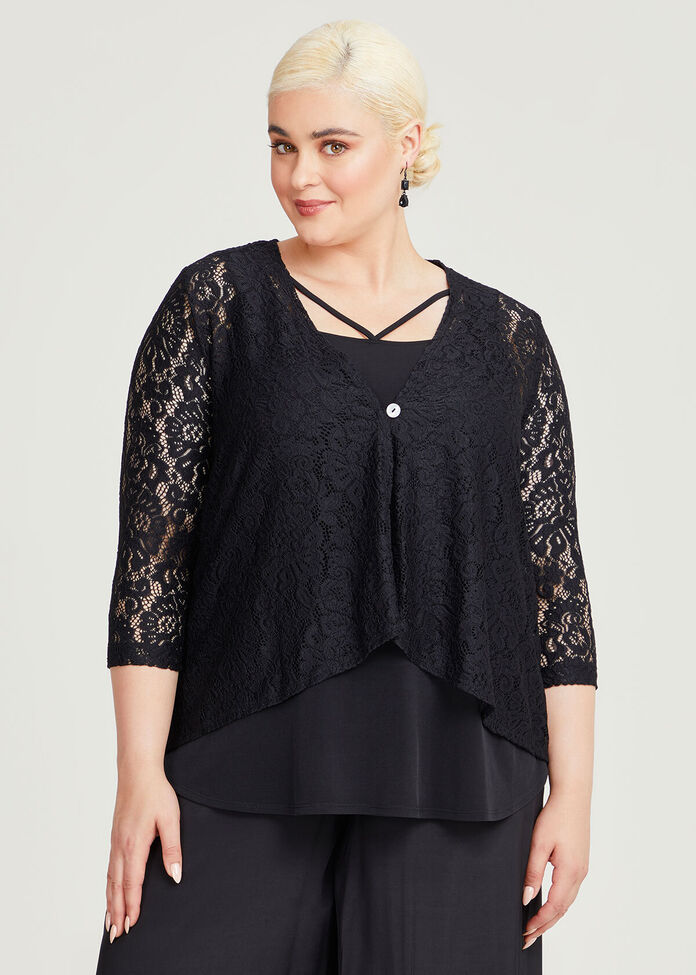 Shop Plus Size Nancy Cardigan, Black | Taking Shape AU